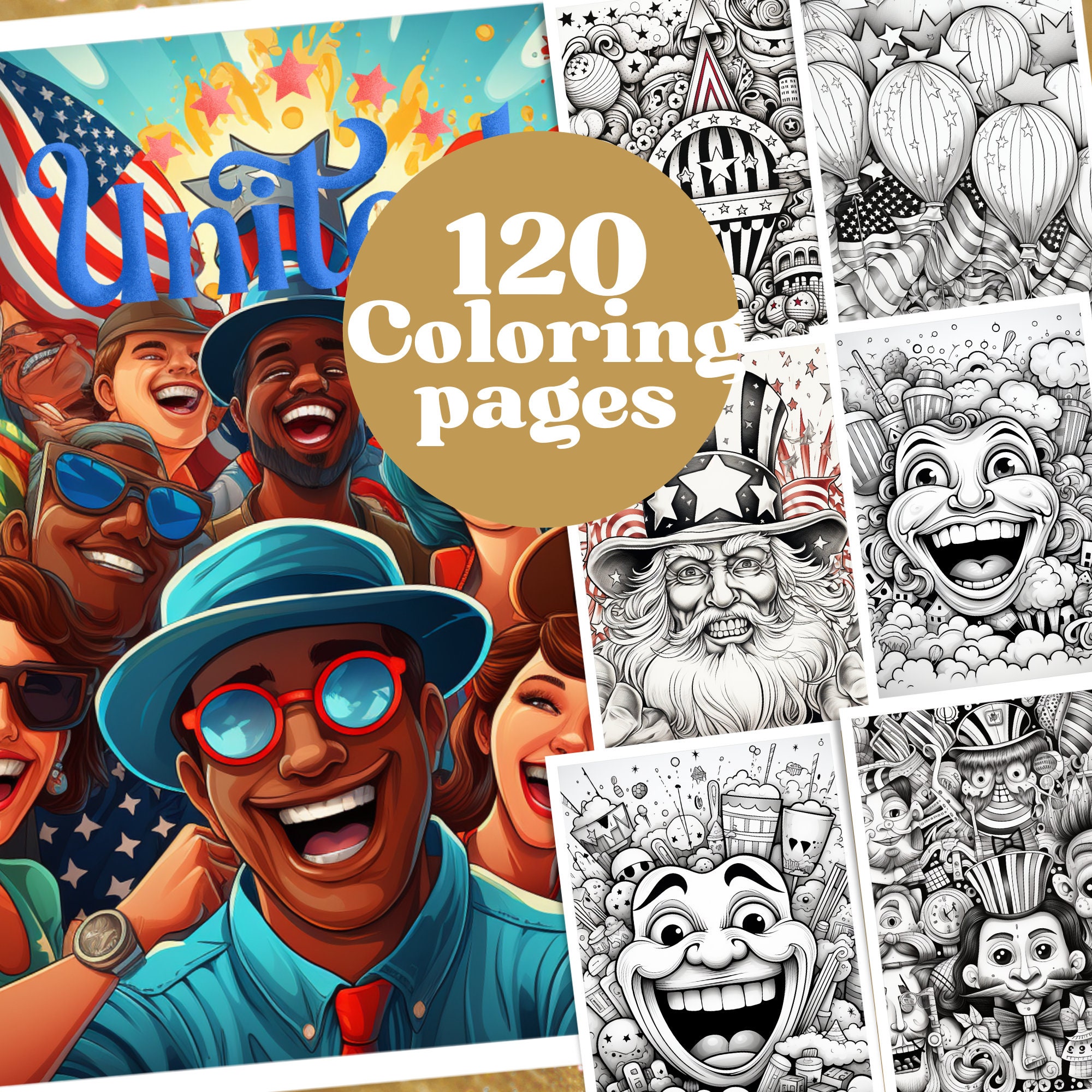 Independence Day Patriotic Memorial Day 4th of July Print on Demand ...