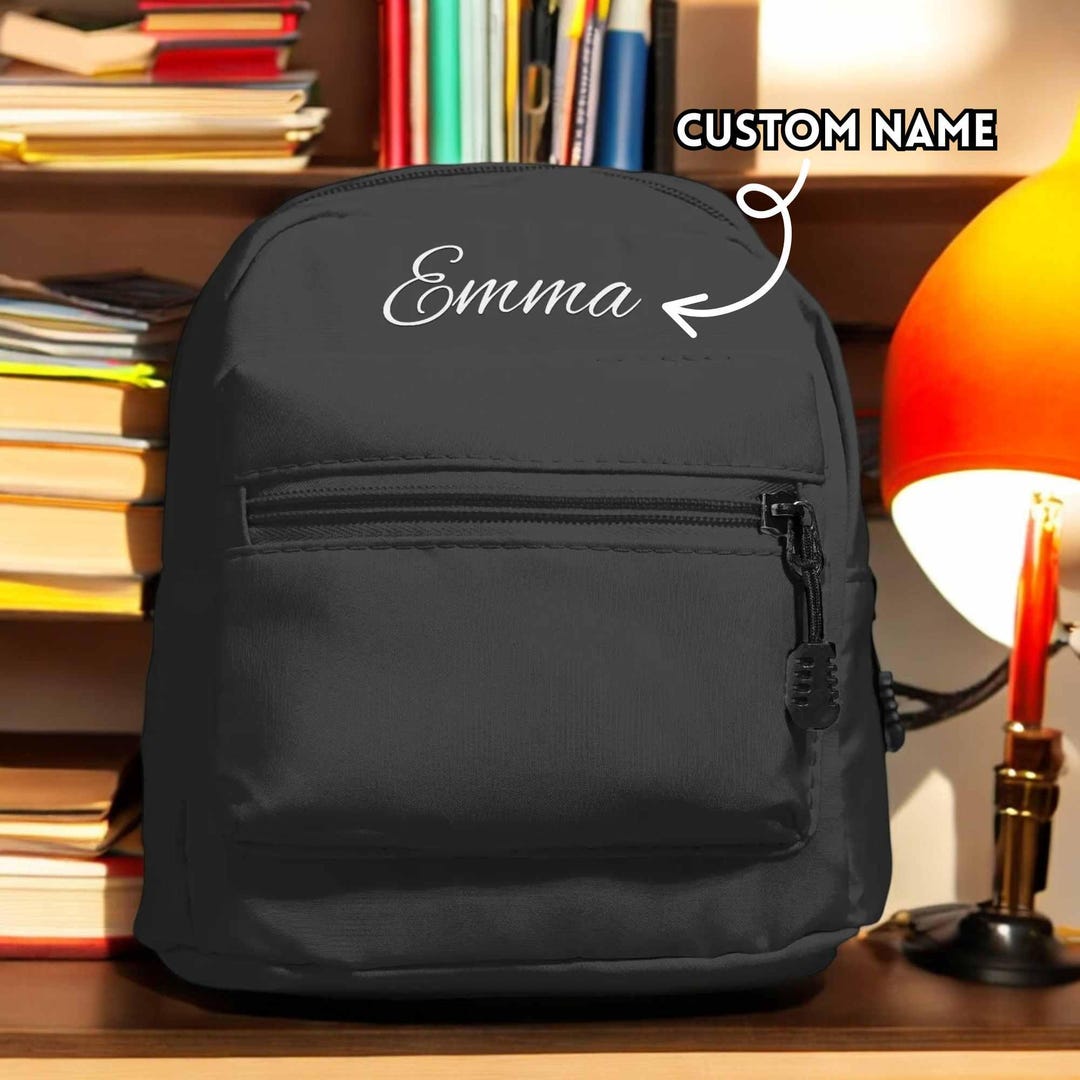 Custom School Backpack | Personalized Teacher Bag With Name Tag | Back ...