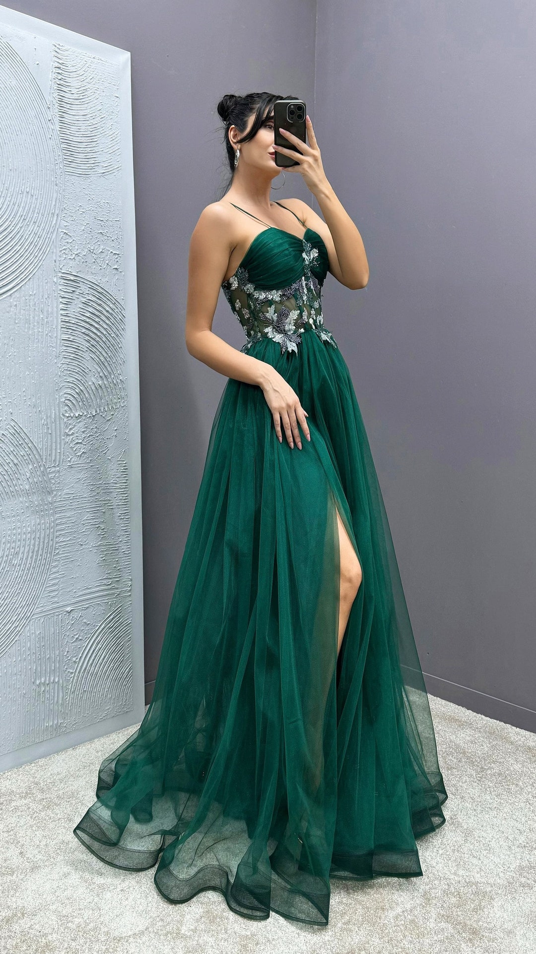 Rope Strap Waist Detail Transparent Tulle Dress,29085 - Etsy