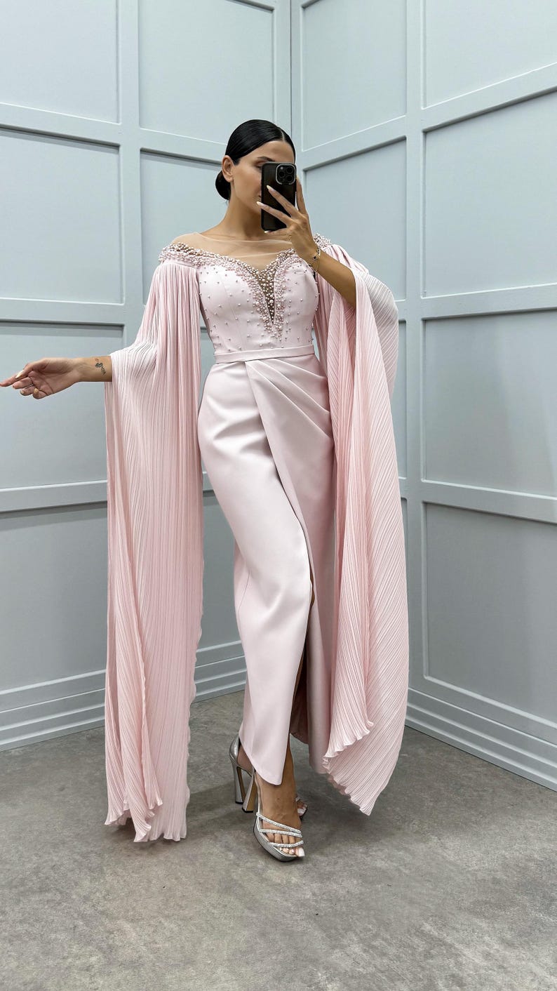 Chest Embroidered Sleeve Detail Design Dress,29858 - Etsy