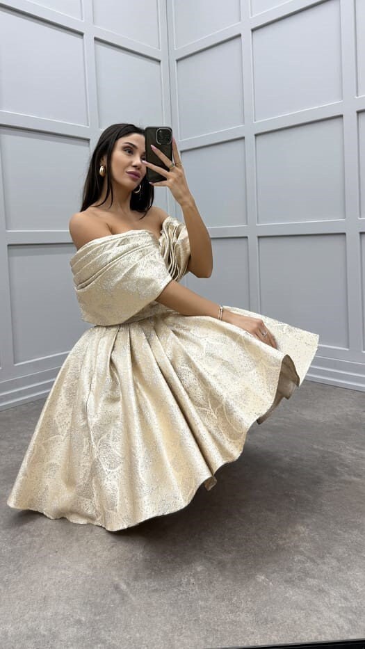 Chest Detail Strapless Pleated Design Dress, 27544 - Etsy
