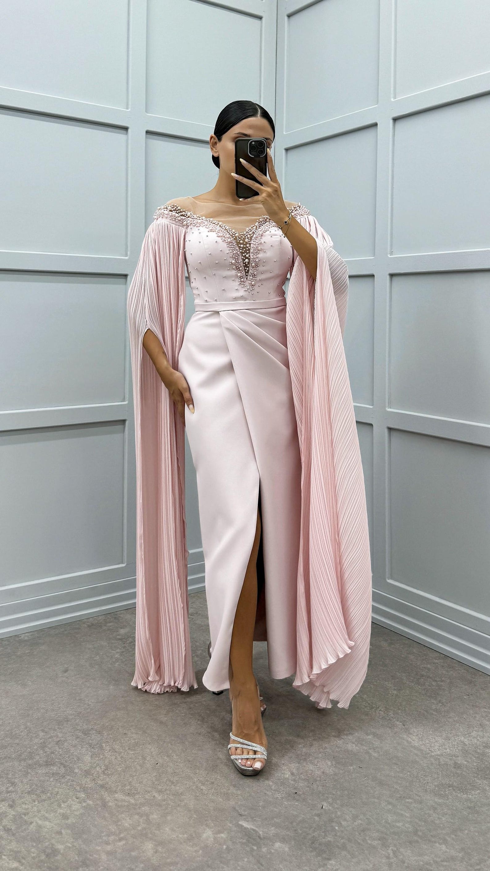 Chest Embroidered Sleeve Detail Design Dress,29858 - Etsy