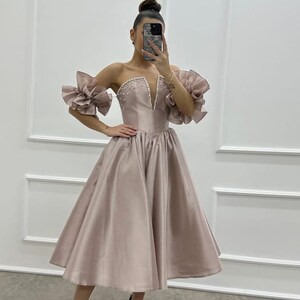 Strapless Chest Jeweled Sleeve Detail Design Dress,21620 - Etsy