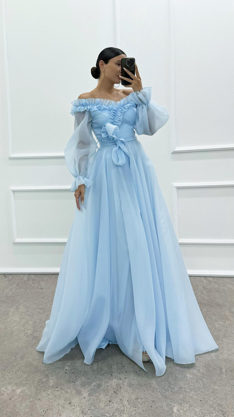 Balloon Sleeve Ruffle Detail Design Dress,29936 - Etsy