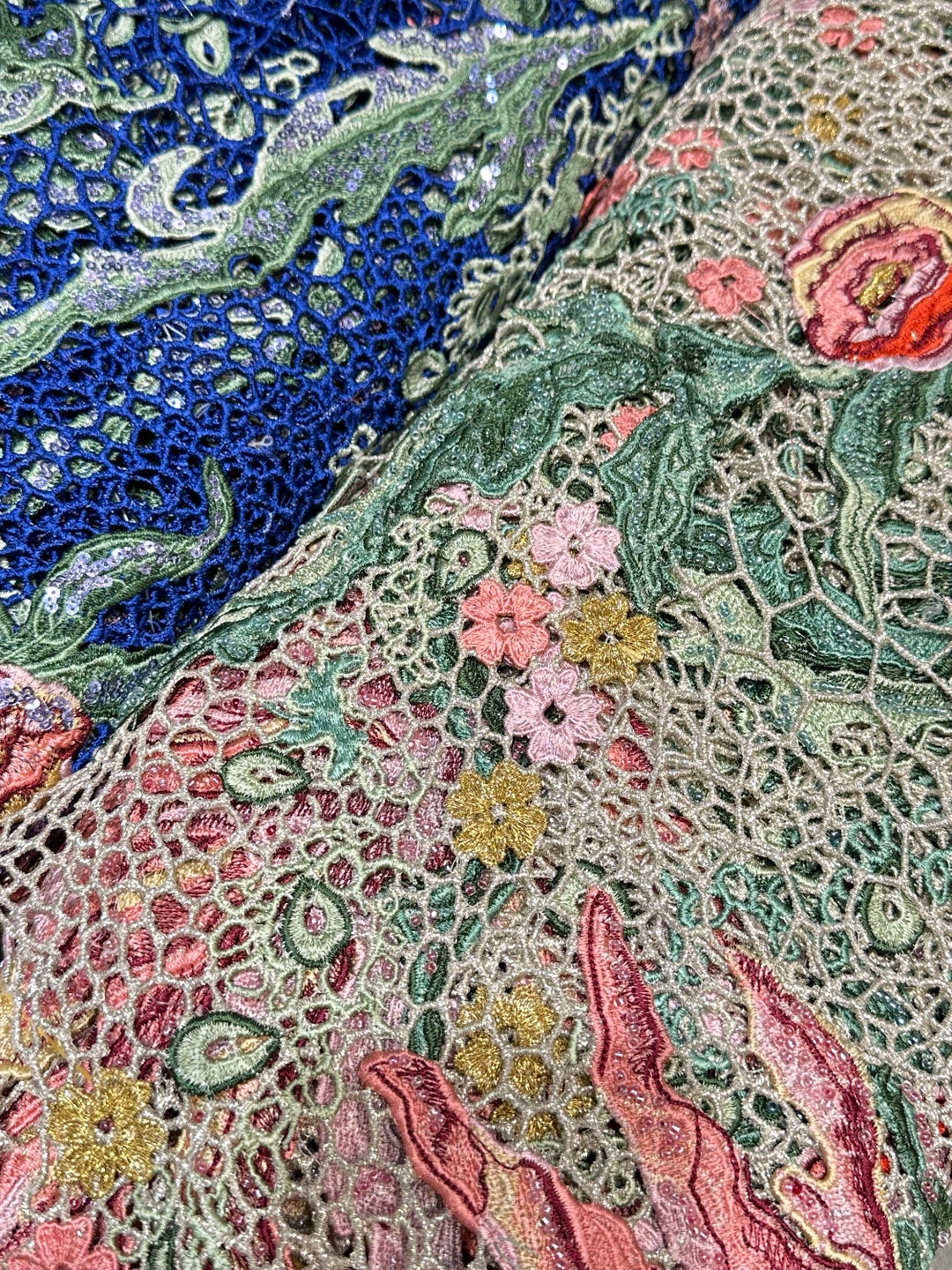 Timeless Elegance: Exquisite Lace Textiles With Intricate Beading and ...