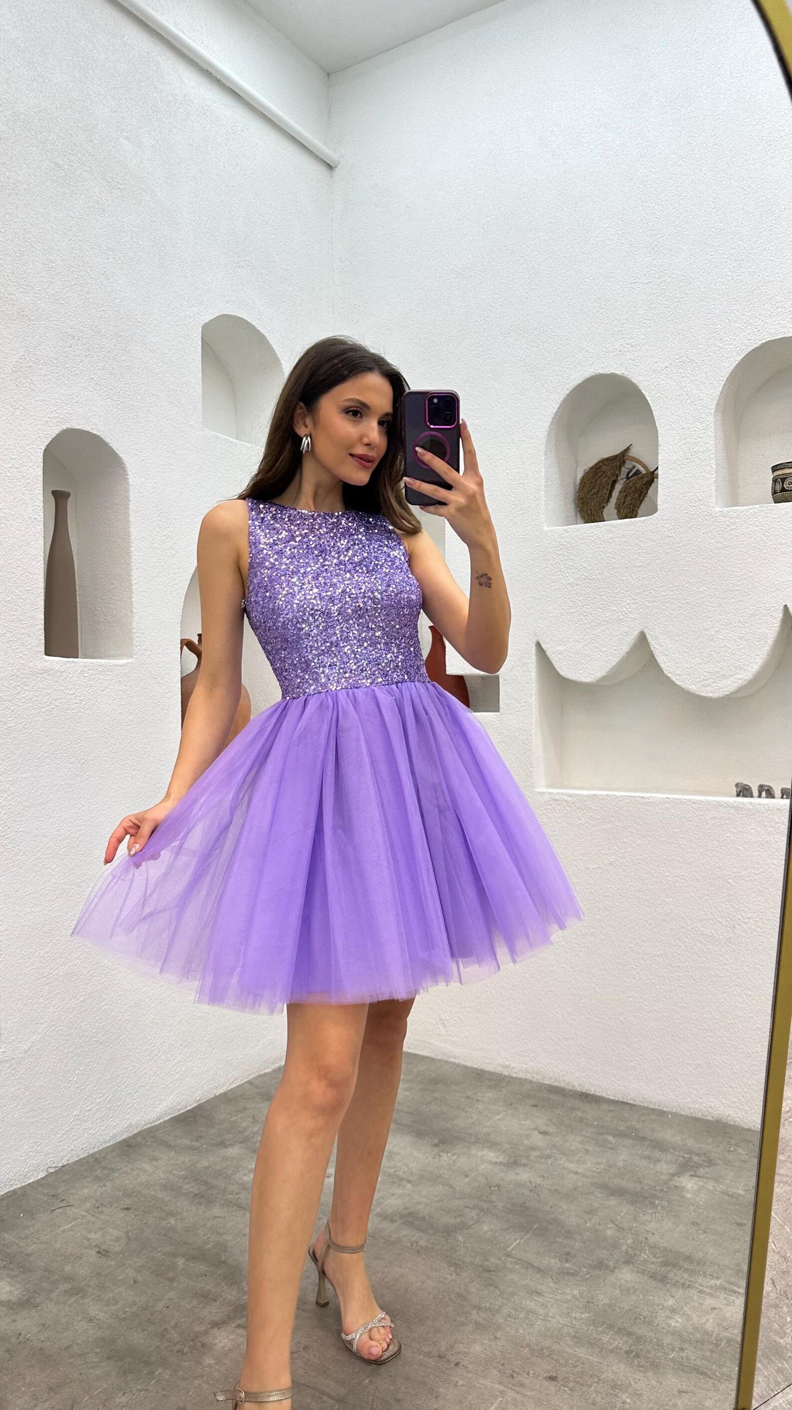 Bust Sequined Design Tulle Evening Dress,14140 - Etsy
