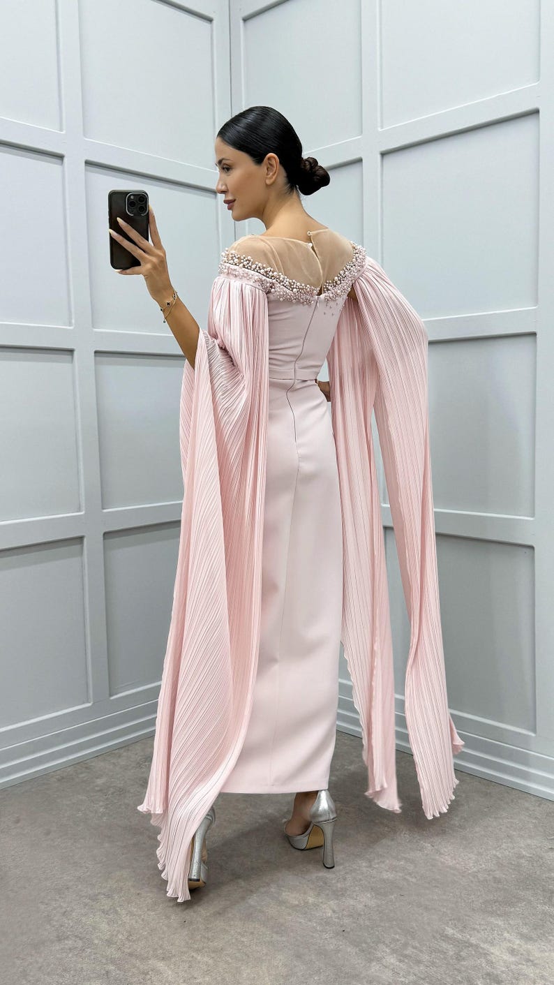 Chest Embroidered Sleeve Detail Design Dress,29858 - Etsy