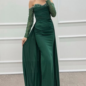 Strapless Chest Pleated Jewel Design Dress,28804 - Etsy