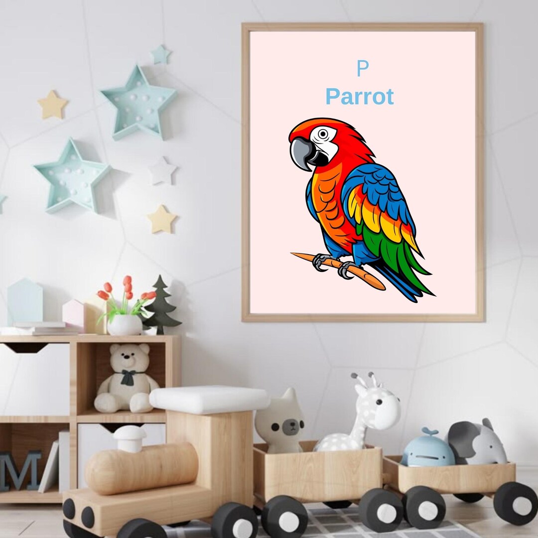 A-Z Animal Alphabet Nursery Wall Art – Printable ABC Kids Room Decor ...