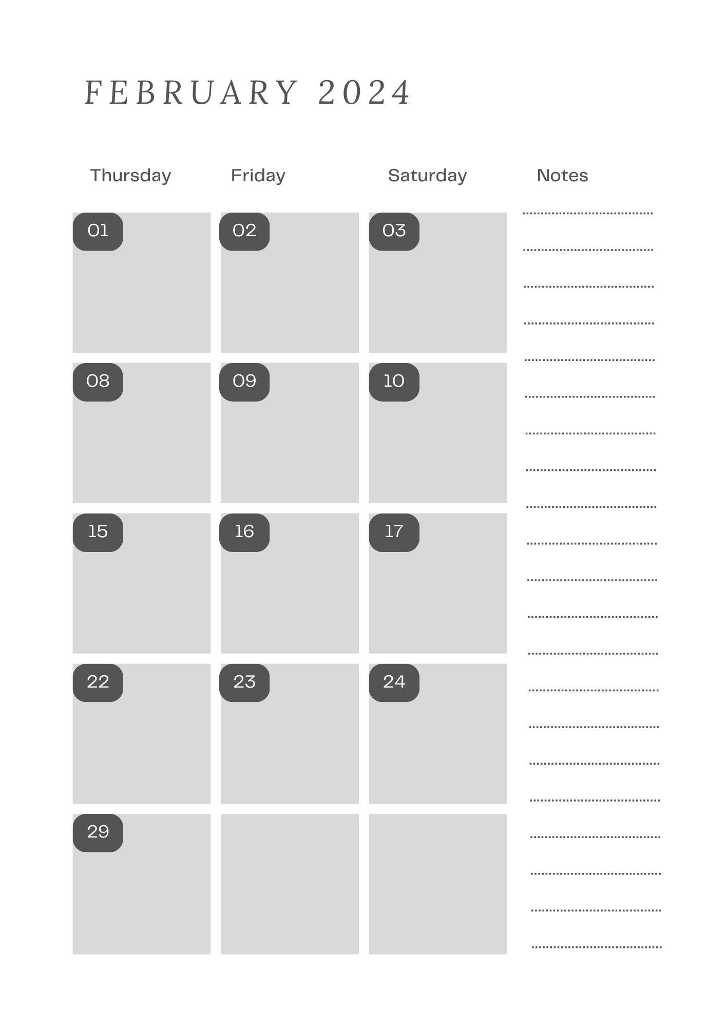 2024 Monthly Planner Printable - Etsy