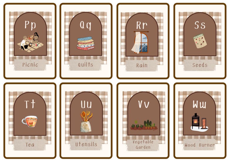 Preschool, Toddler, Kids ABC Flashcards: Montessori Homeschool Learning ...