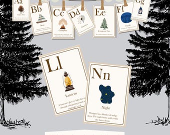 Printable Neutral Alphabet Flashcards, Classroom Decor, Toddlers ...