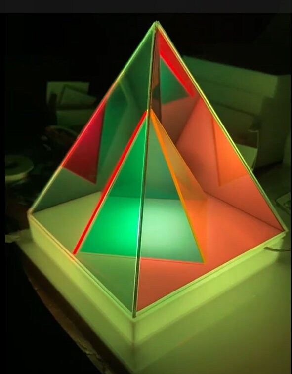 LED Infinity Magic Pyramid Moodlight, Centerpieces Decor - Etsy