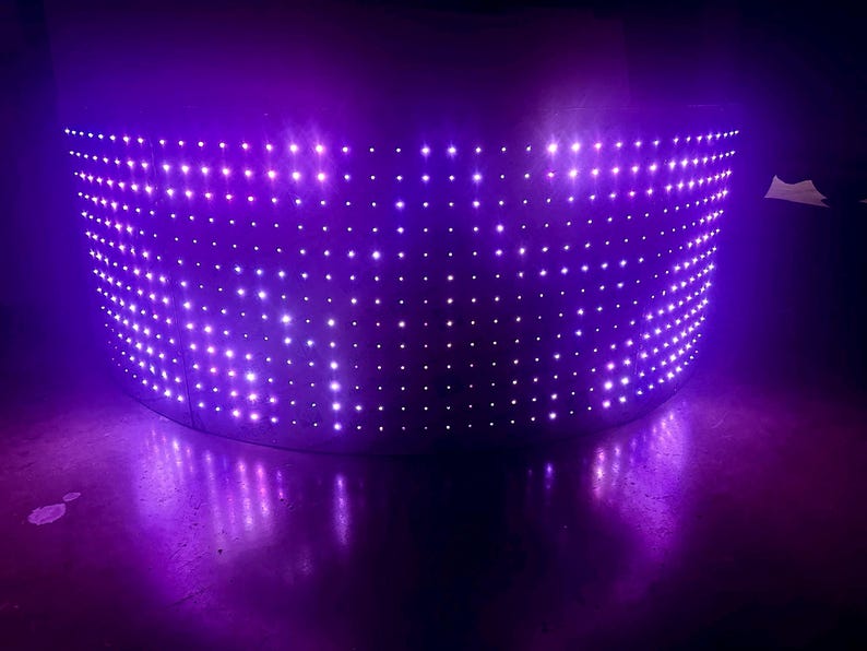DJ Booth, Facade, LED Equalizer Panel Sound-activated - Etsy