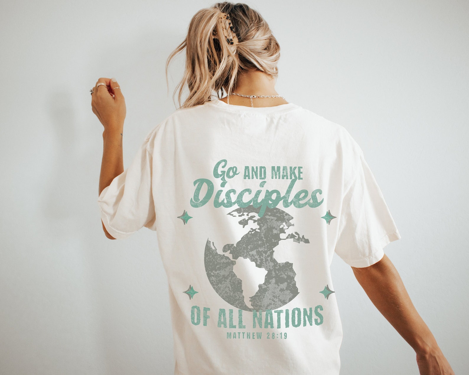 Go and Make Disciples Christian Comfort Colors Tshirt Christian Shirts ...