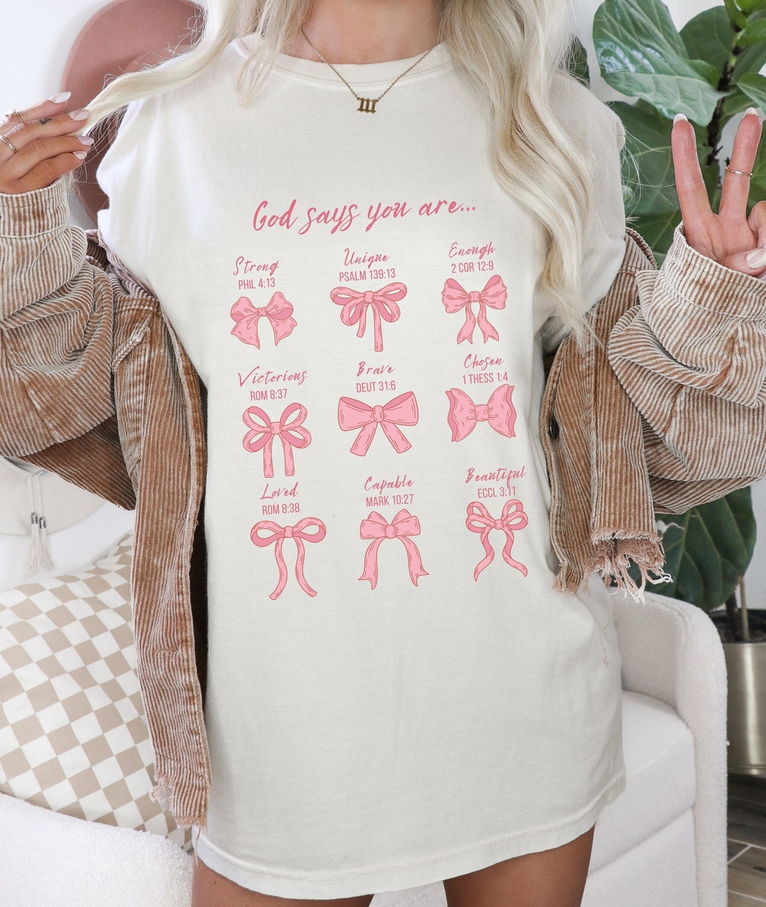 God Says You Are Christian Comfort Colors Shirt Faith Based Tshirts ...