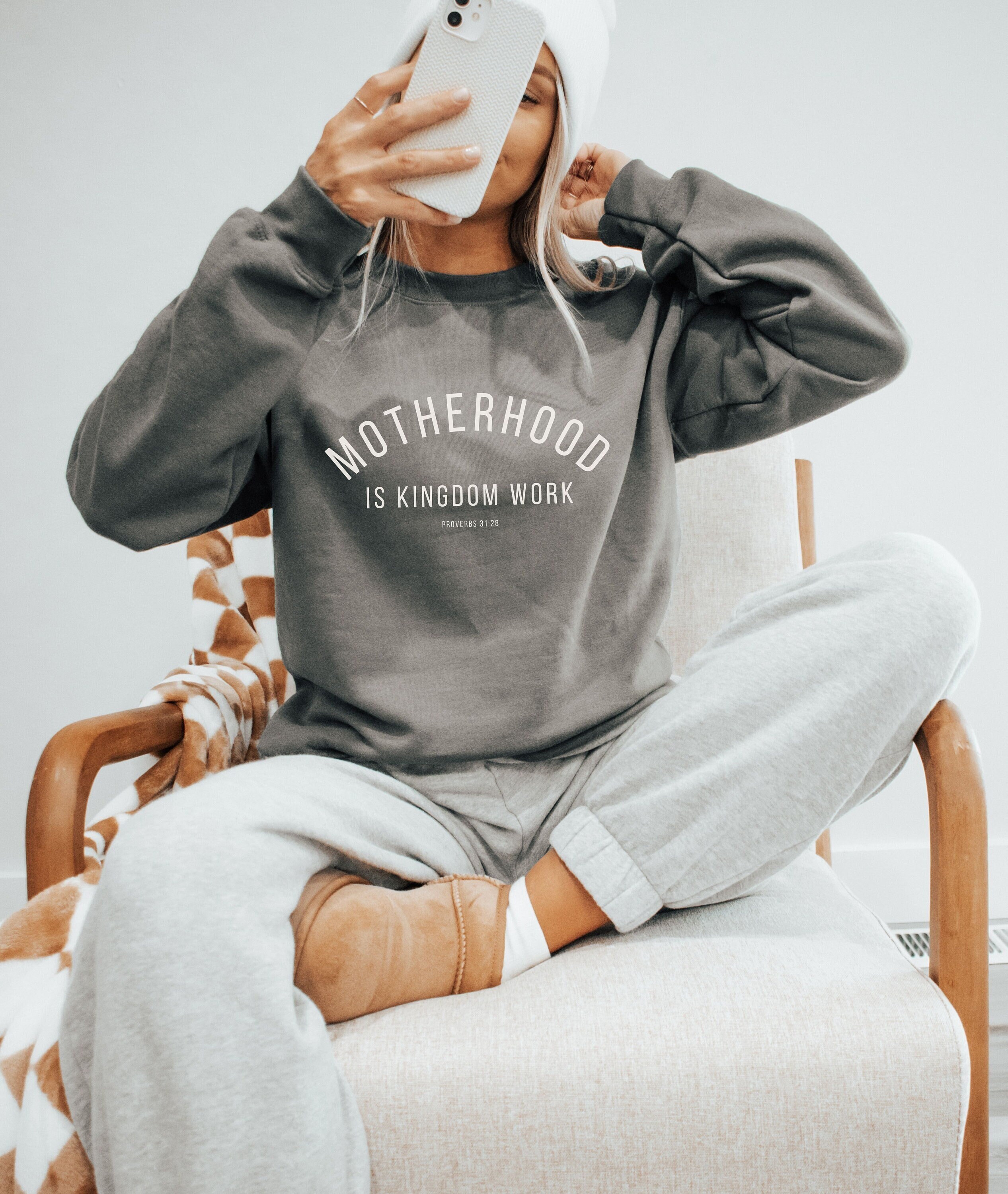 Motherhood is Kingdom Work Sweatshirt Homeschool Mom Shirt ...