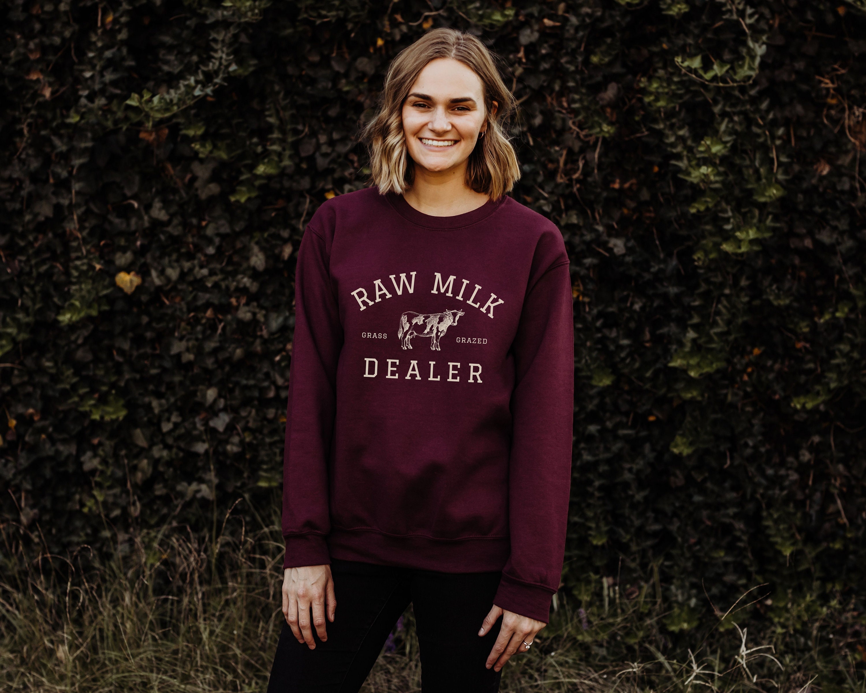 Raw Milk Dealer Sweatshirt Homestead Shirts Cow Mom Shirt Homestead ...