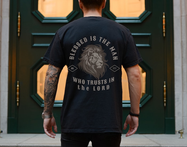 Blessed is the Man Christian Comfort Colors Tshirt Christian Mens Shirt ...