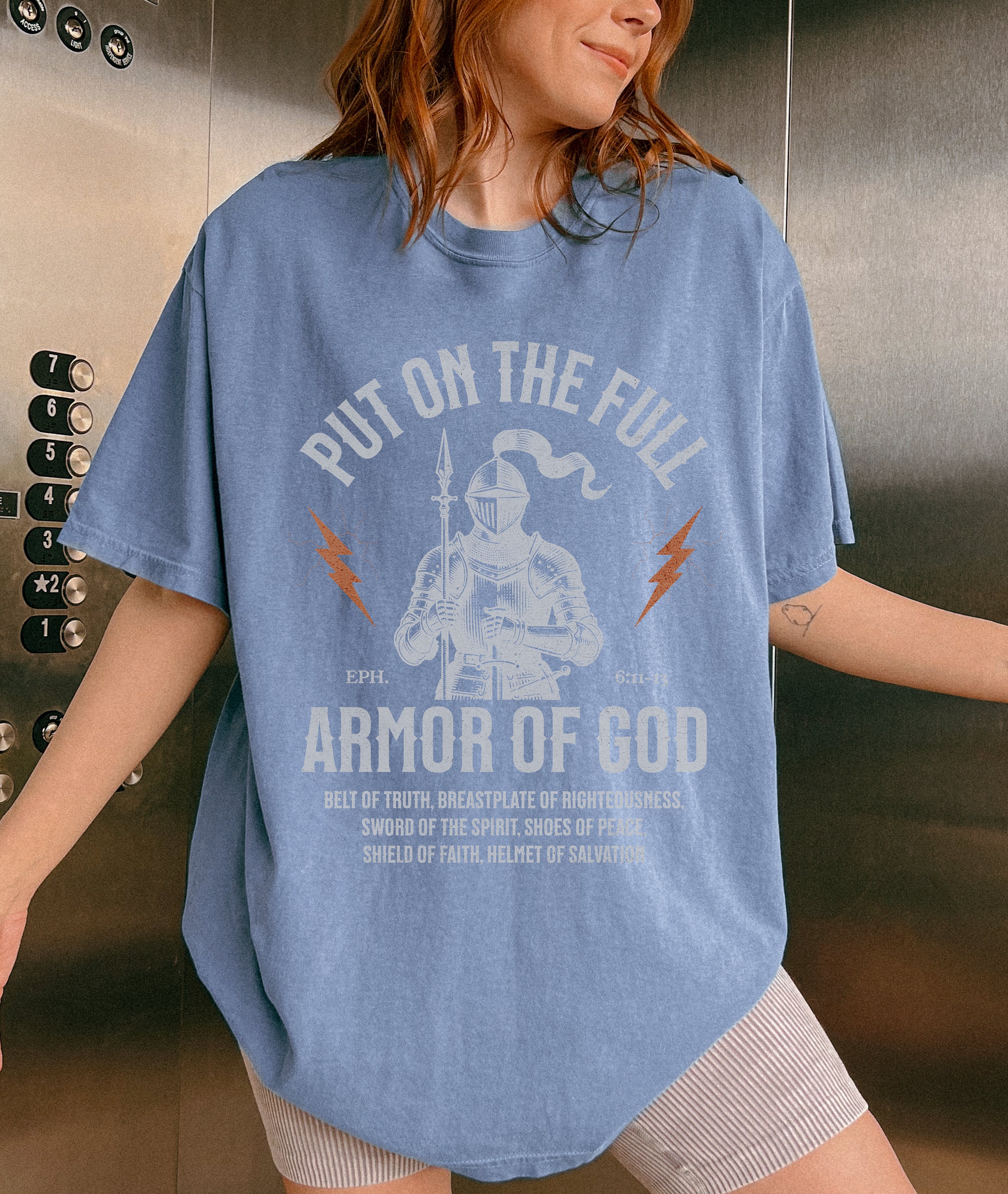 Armor of God Christian Comfort Colors Tshirt Ephesians 6 Cute Christian ...