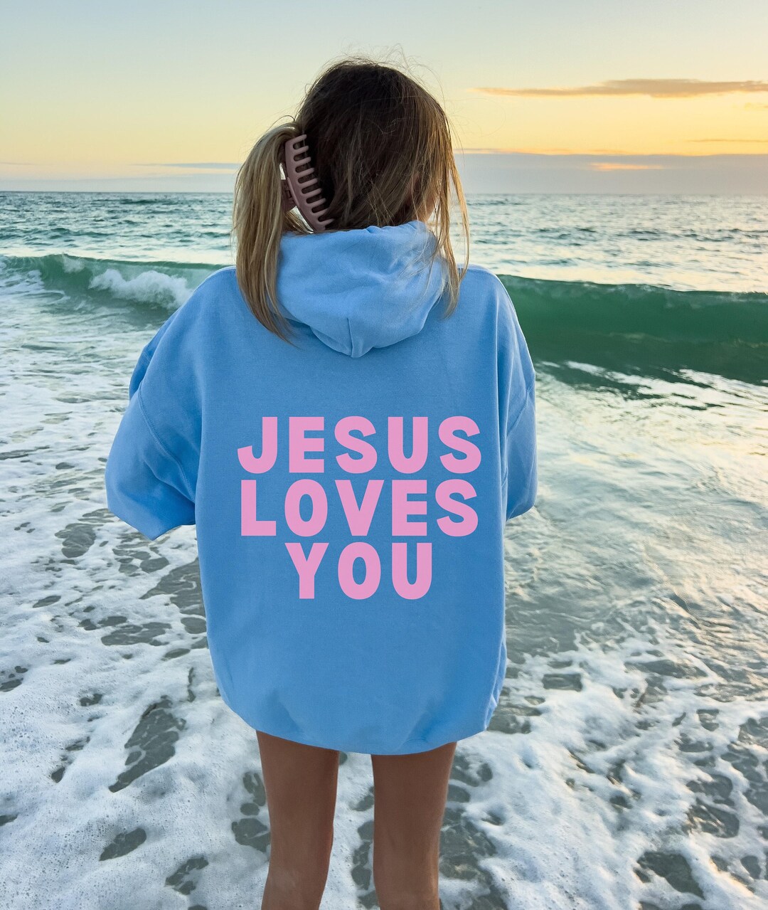 Jesus Loves You Christian Hoodie Christian Merch Christian Clothes ...