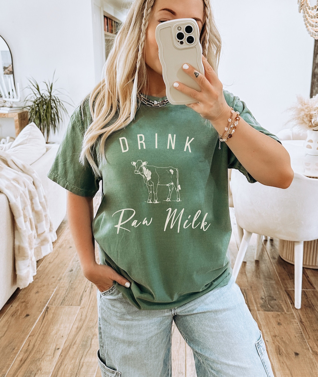 Drink Raw Milk Tshirt Homestead Shirts Cow Mom Shirt Homesteader Gifts ...