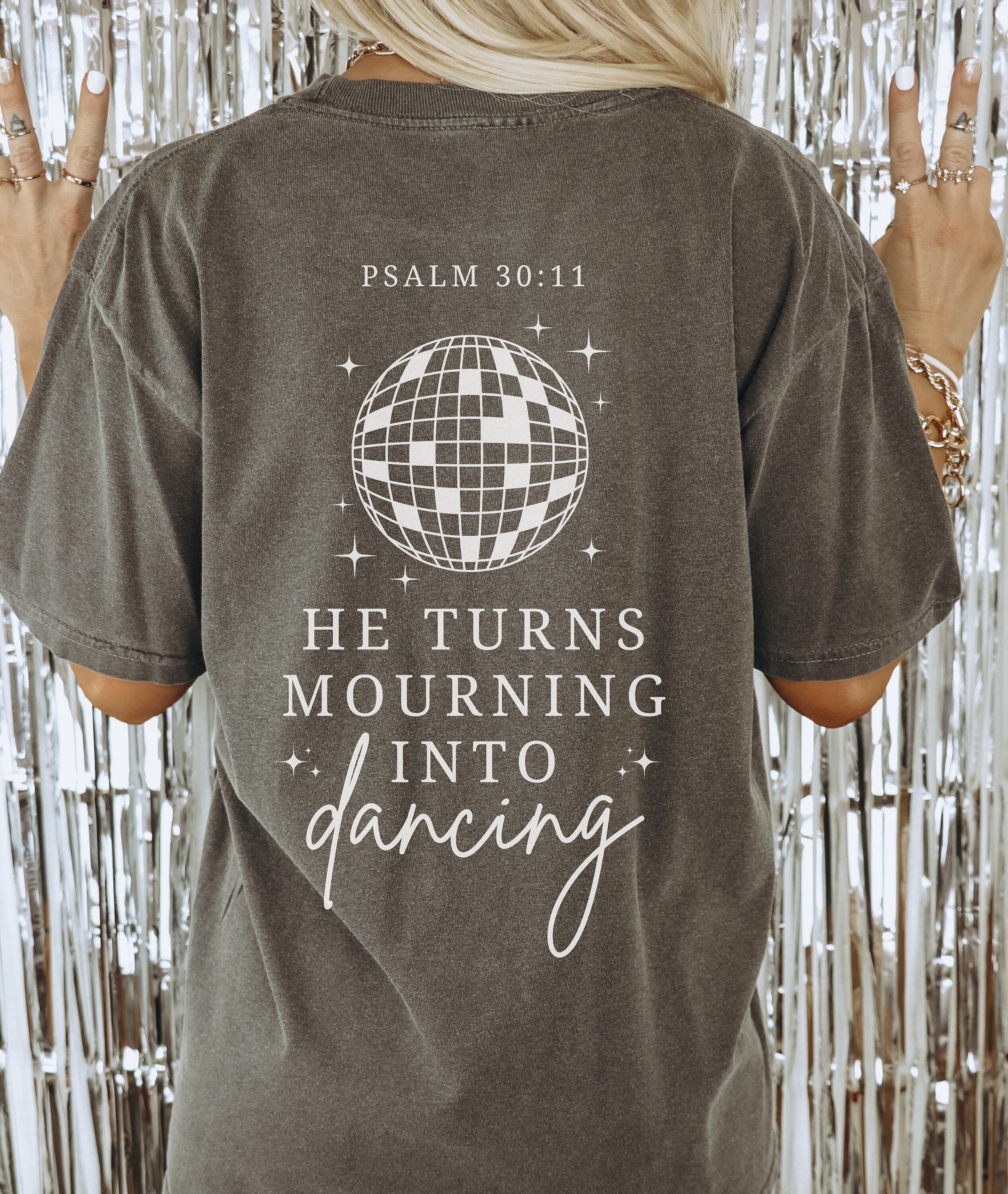 He Turns Mourning Into Dancing Comfort Colors Christian Tshirt ...