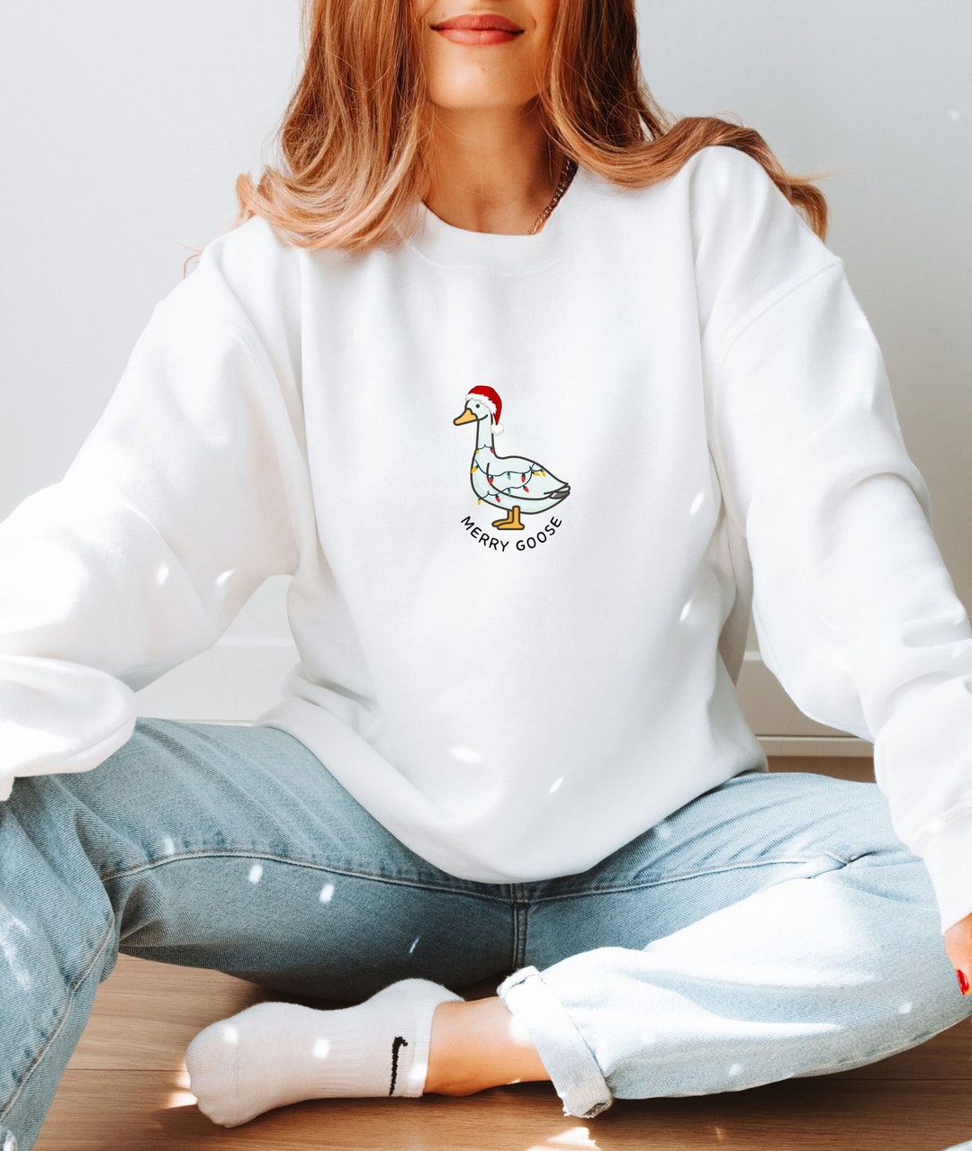 Merry Goose Sweatshirt Funny Goose Sweatshirt Goose Crewneck - Etsy