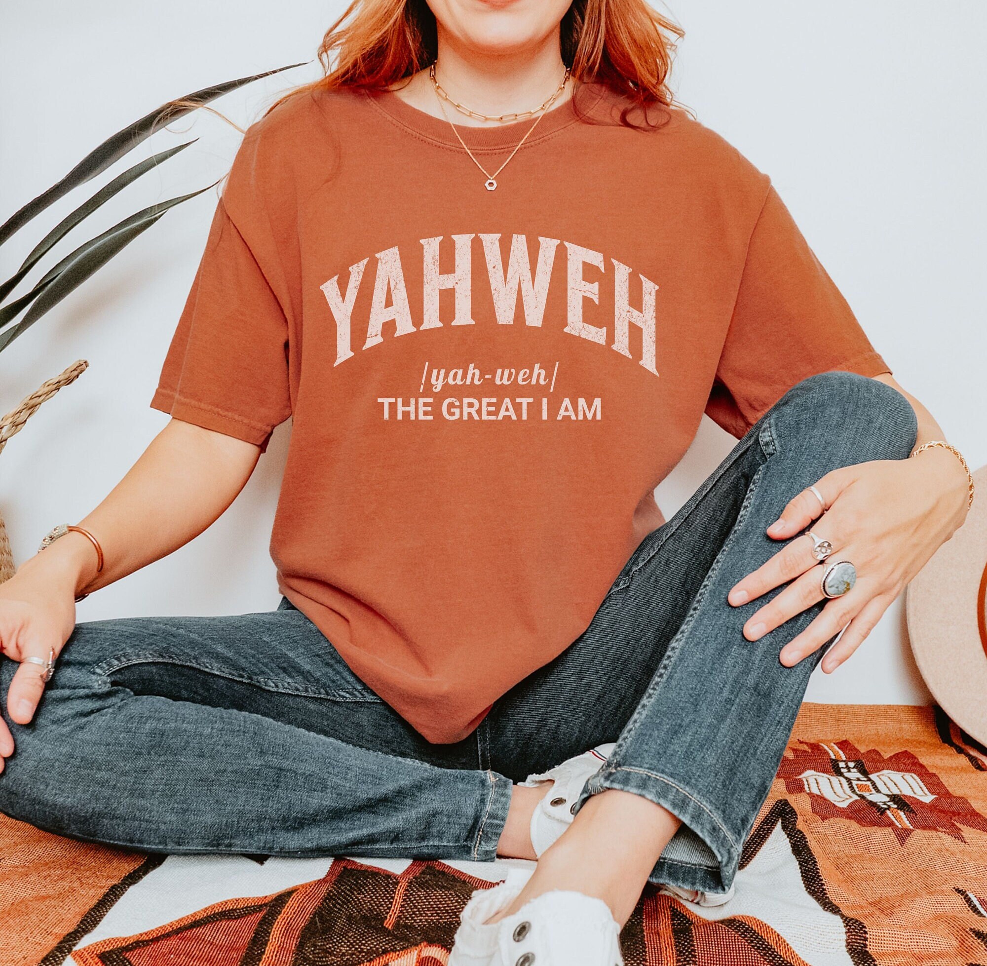 Yahweh Christian Comfort Colors Tshirt Christian Merch Yhwh Names of ...