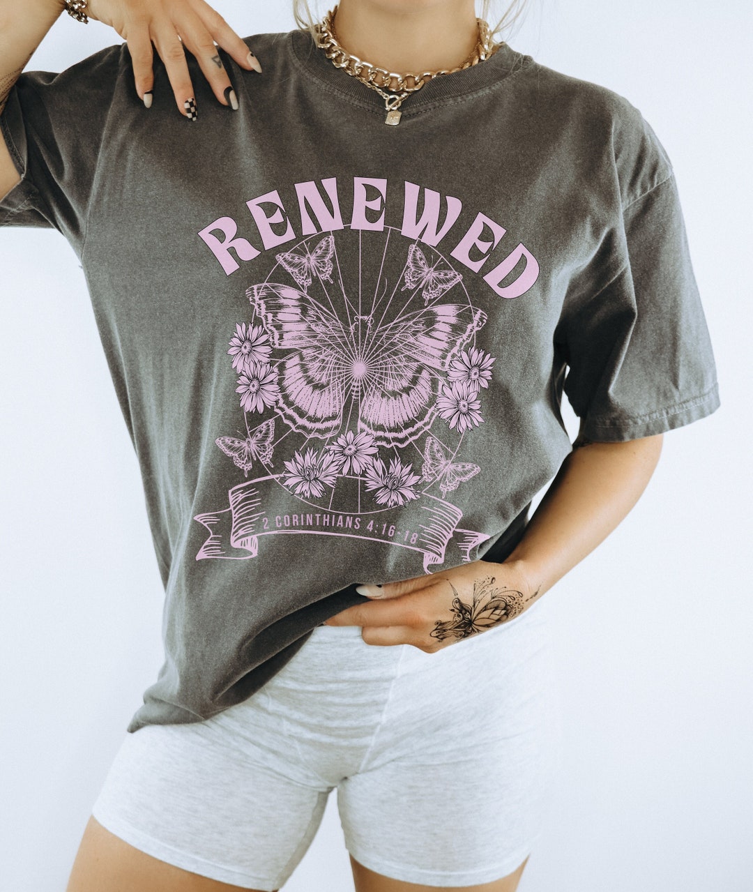 Renewed Boho Christian Comfort Colors Tshirt Christian Merch God is ...