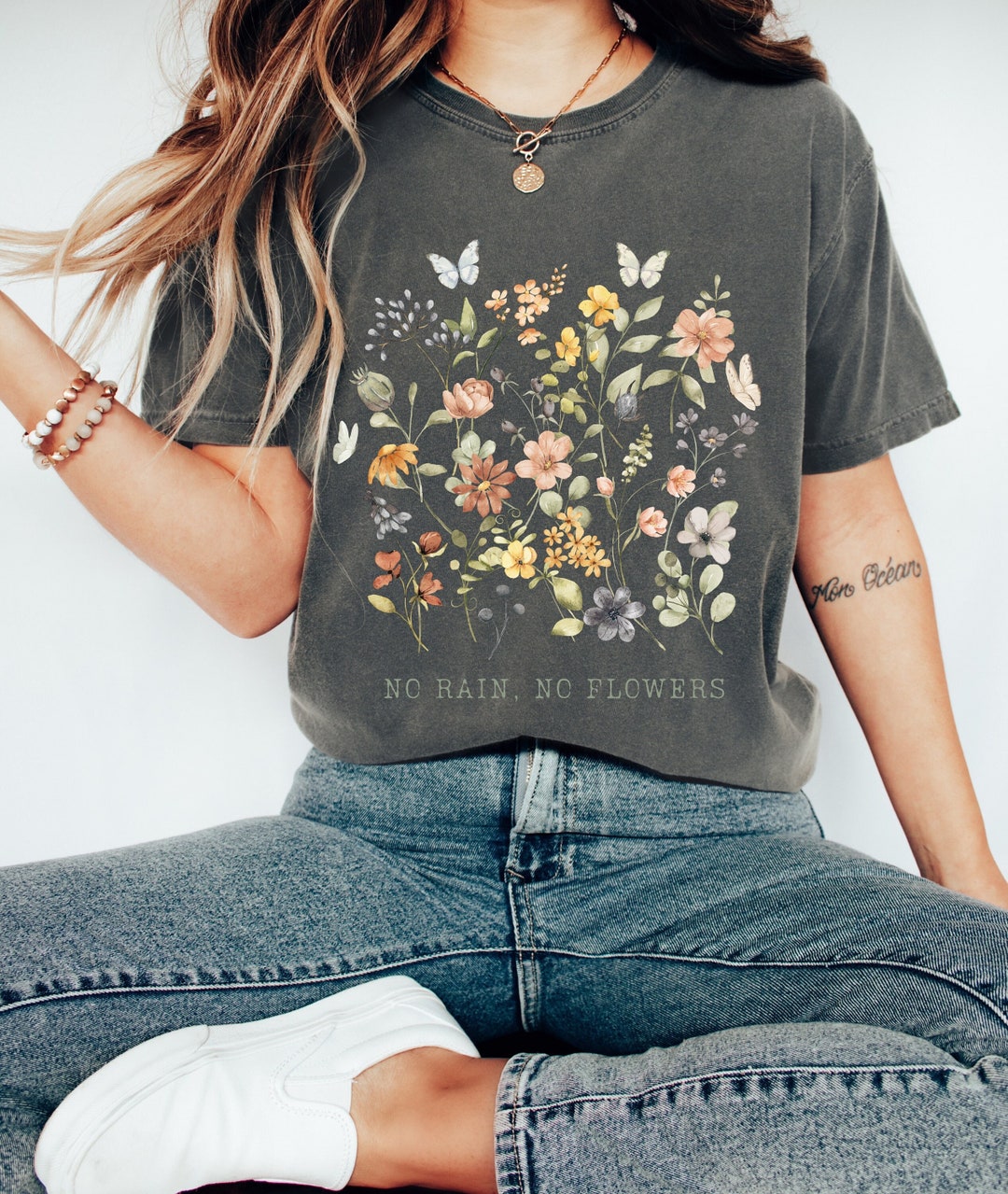 Pressed Flower Shirt Cottage Core Shirt Wild Flower Shirt Fairycore ...