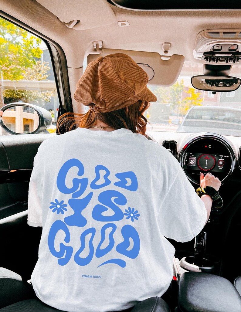 God is Good Abstract Christian Comfort Colors Tshirt Faith Based Shirt ...