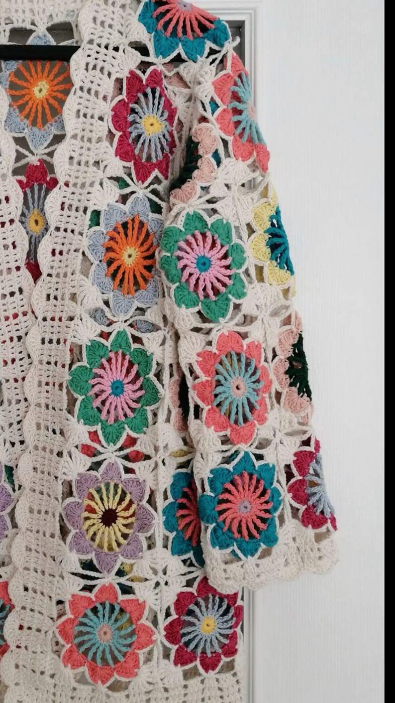 Spring Cardigan Motif Crochet Pattern – Beginner Friendly, Detailed ...