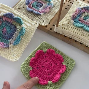 Four-leaf Clover Crochet Square Motif Pattern PDF - Digital Crochet ...