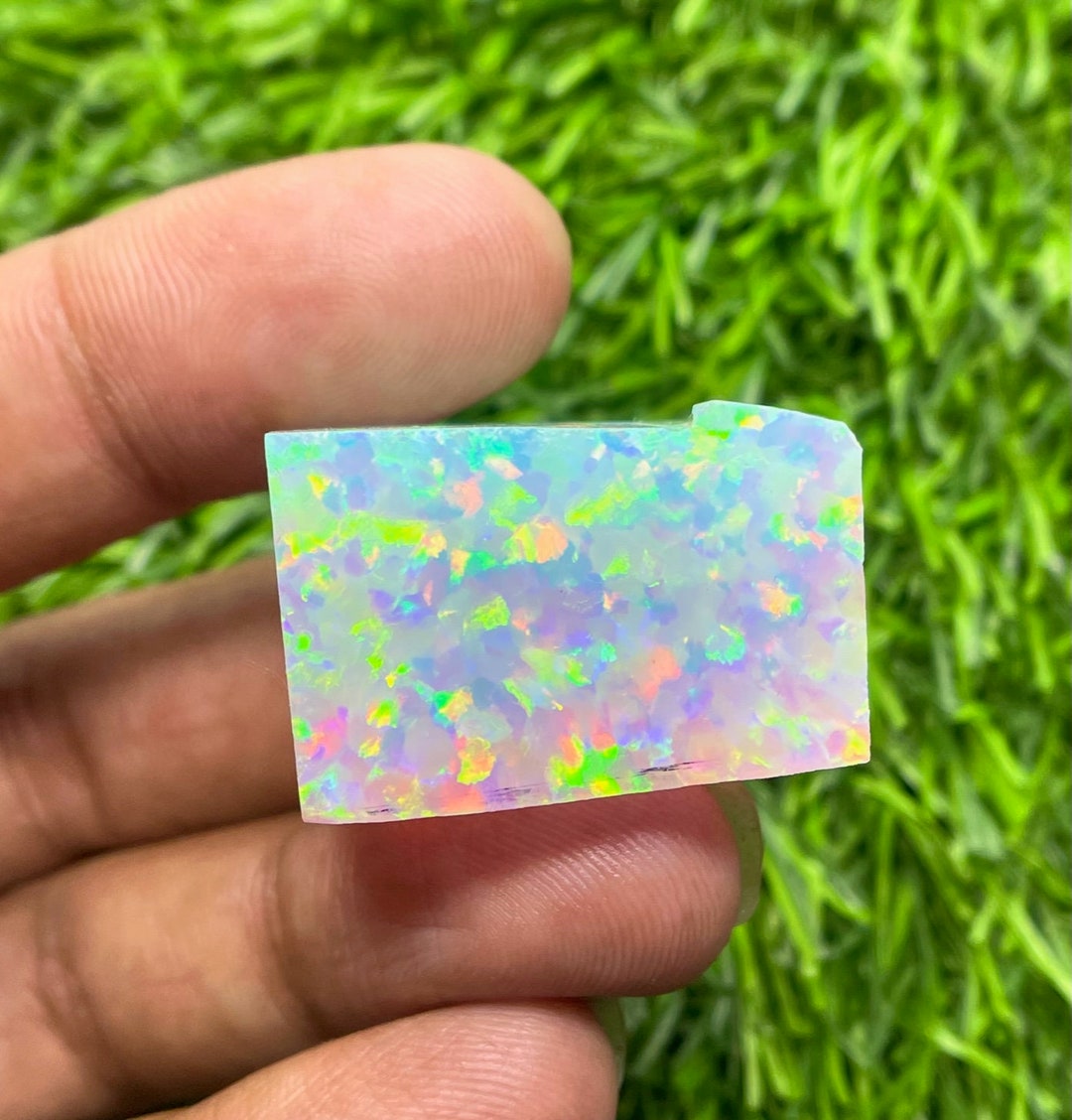 Jelly White Opal, 30 Carat, Bello Opal Rough Slab Stone for Opal Inlay ...