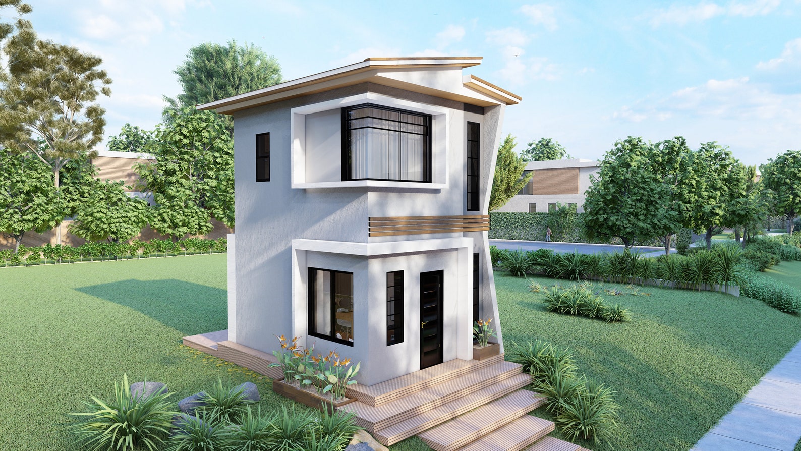 Tiny House Floorplan | 4x5 Meters House Plan | 1 Bedroom Small House ...