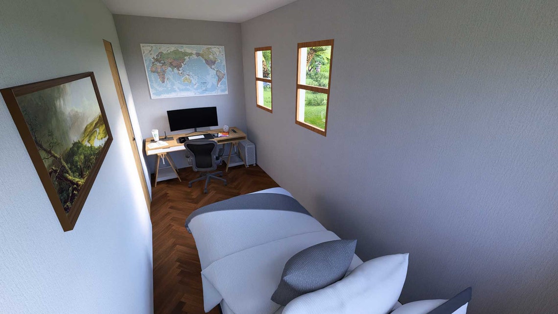 House Floorplan 6x6 Meters House Plan 3 Bedroom Small House Plan 3 ...