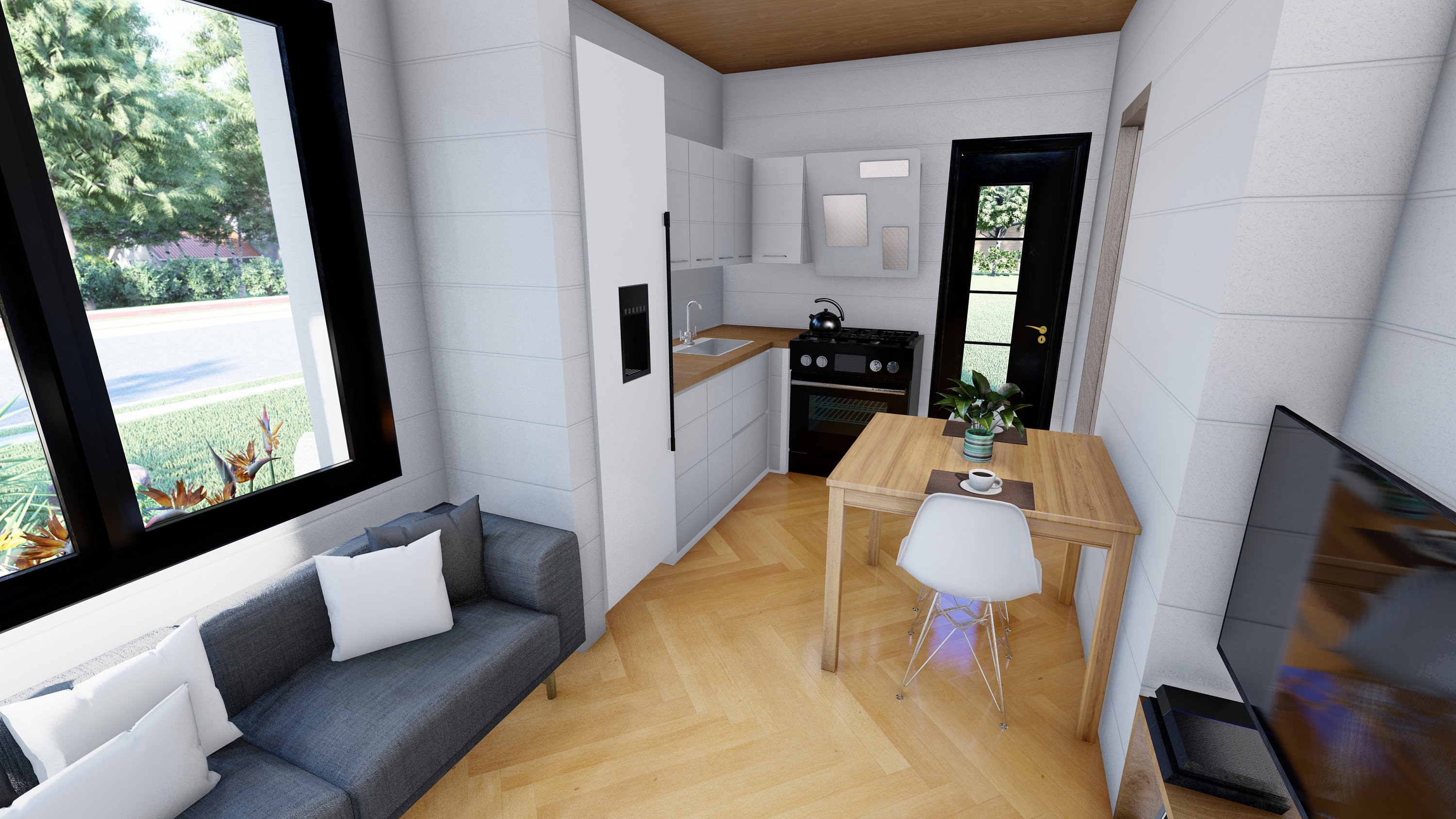 Tiny House Floorplan 4x5 Meters House Plan 1 Bedroom Small - Etsy Canada