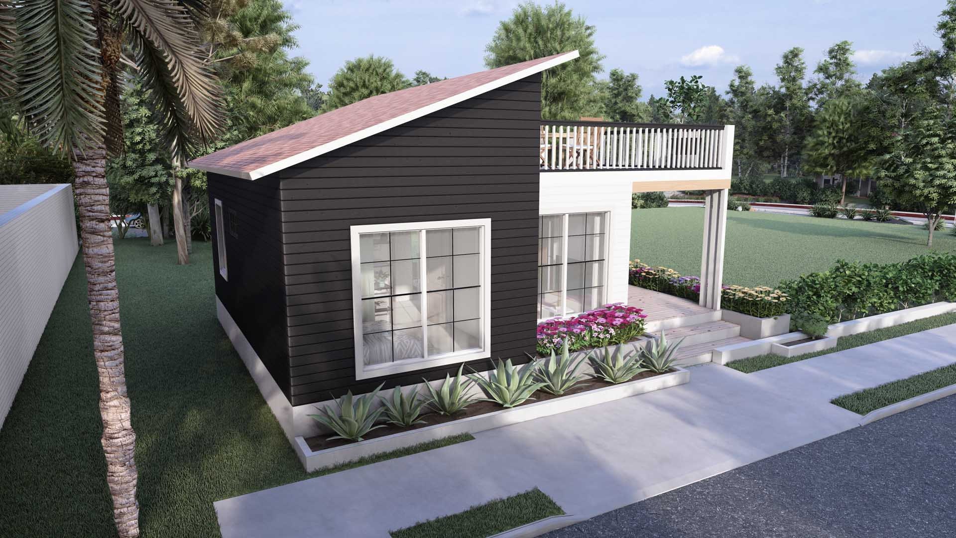 House Floorplan | 8x8 Meters House Plan | 2 Bedroom Small House Plan ...