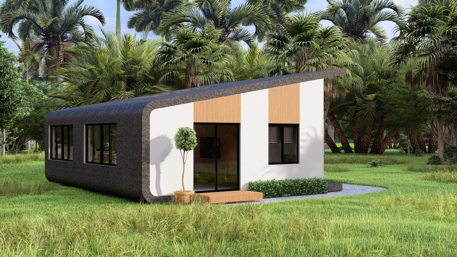 Tiny House Floorplan | 7x9 Meters House Plan | 2 Bedroom Small House ...