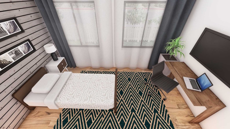 House Floorplan | 8x10 Meters House Plan | 2 Bedroom Small House Plan ...