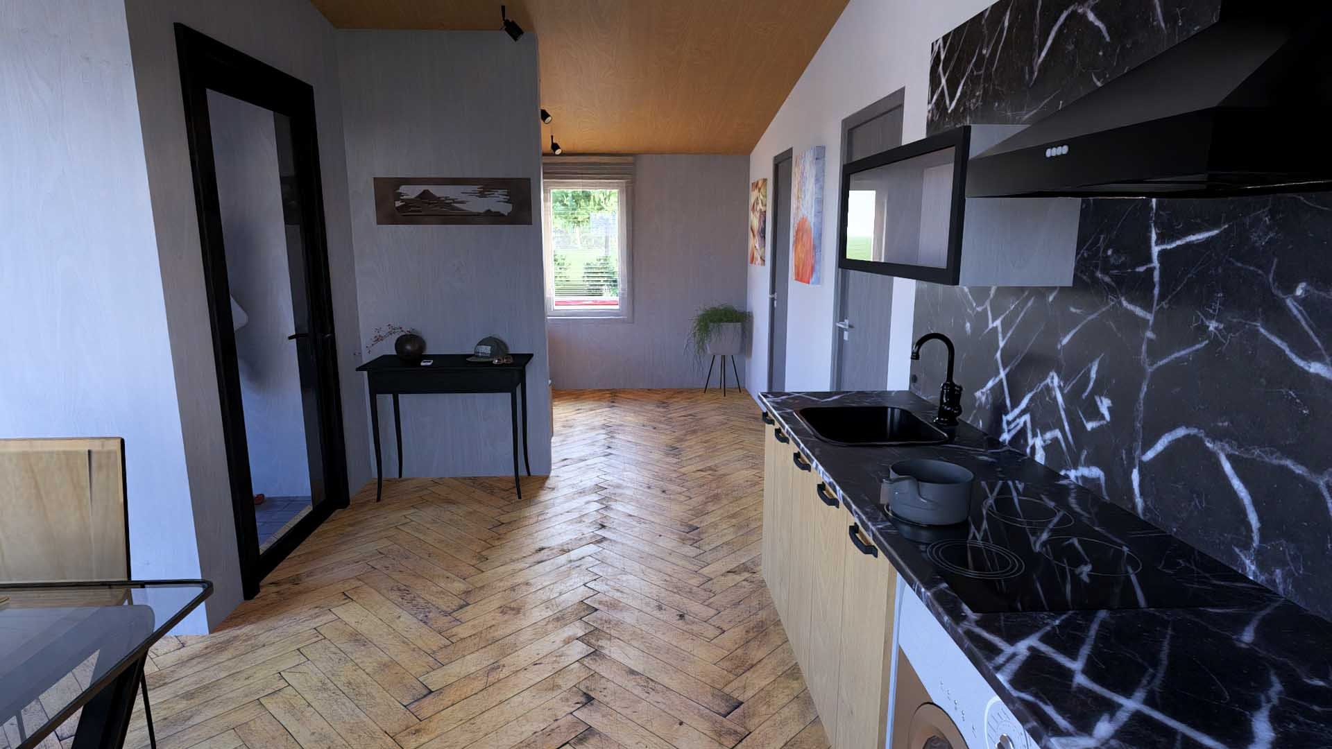 Tiny House Floorplan | 7x10 Meters House Plan | 2 Bedroom Small House ...