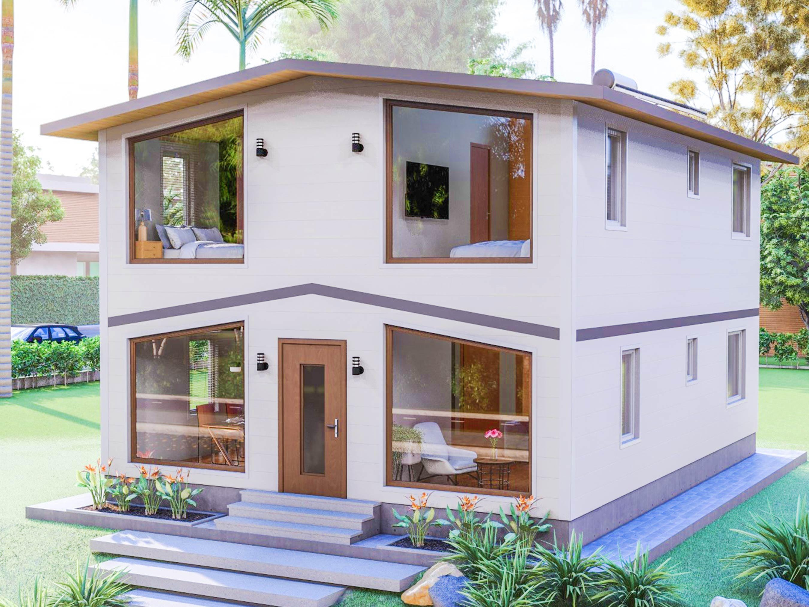 House Floorplan | 7x10 Meters House Plan | 5 Bedroom House Plan | 2 ...
