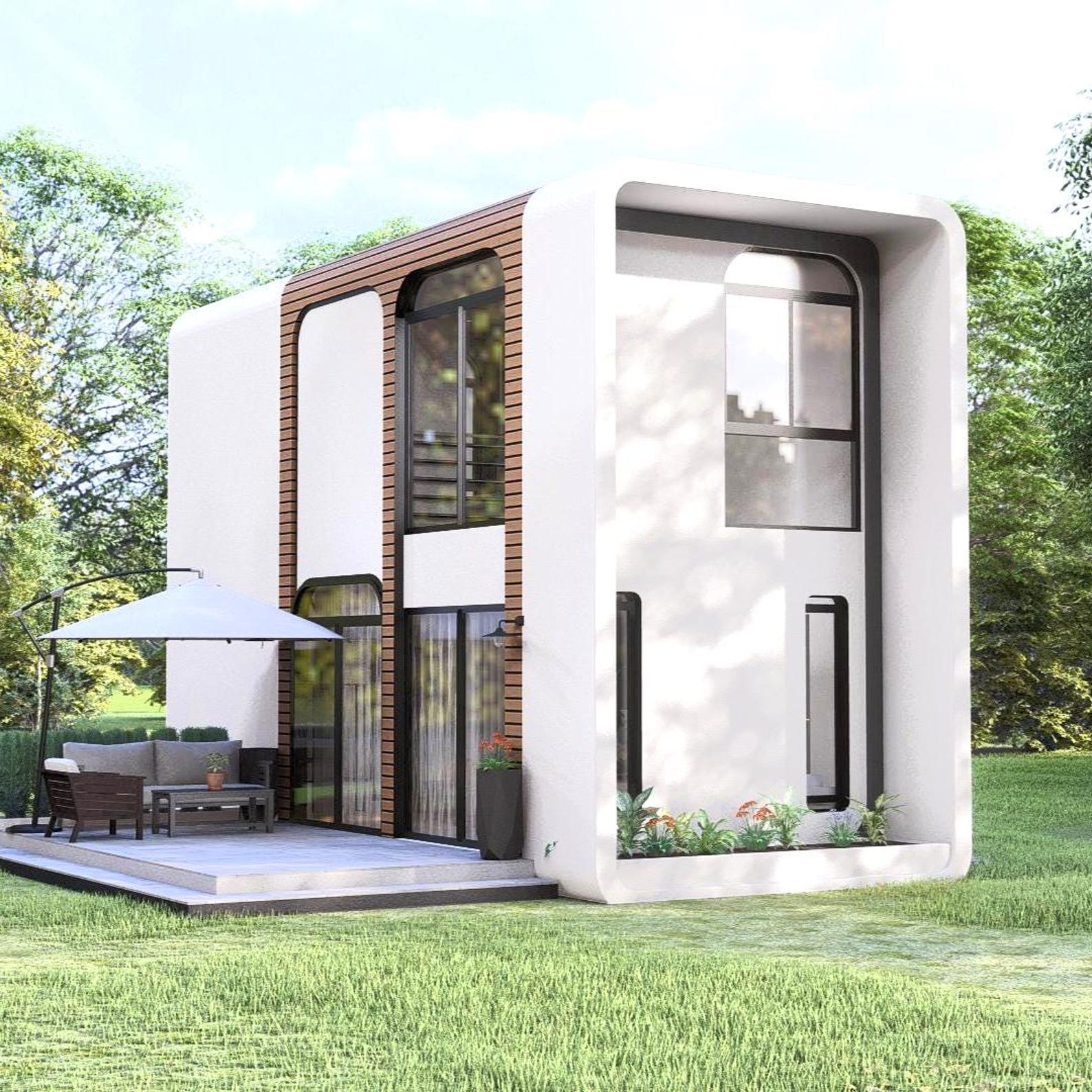 Tiny House Floorplan | 4x7 Meters House Plan | 1 Bedroom Small House ...