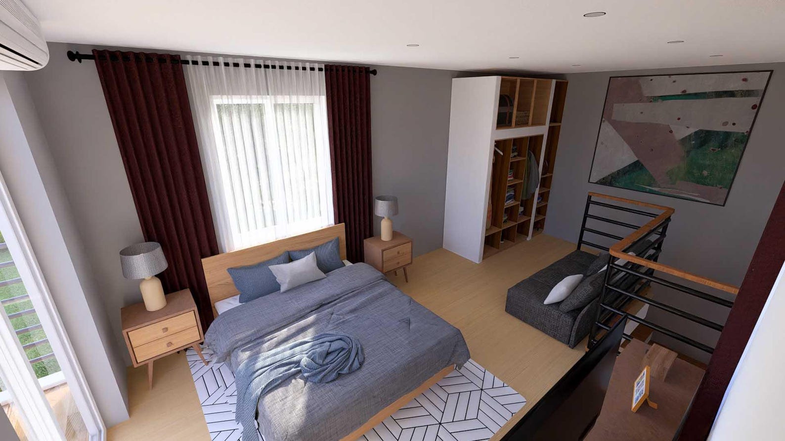 Tiny House Floorplan | 4x9 Meters House Plan | 1 Bedroom Small House ...