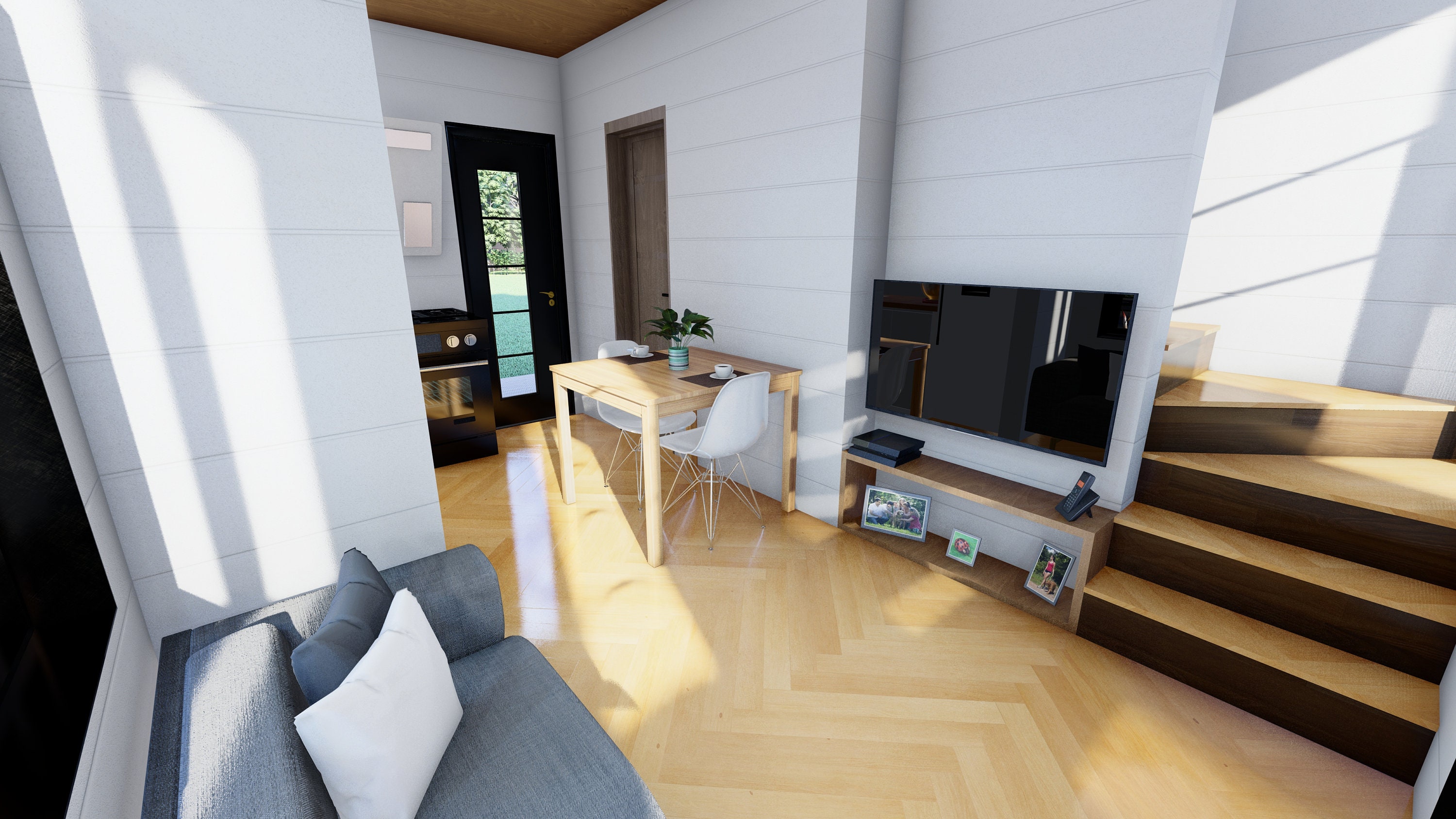 Tiny House Floorplan 4x5 Meters House Plan 1 Bedroom Small - Etsy Canada