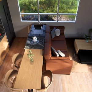 House Floorplan | 5x12 Meters House Plan | 1 Bedroom Small House Plan ...