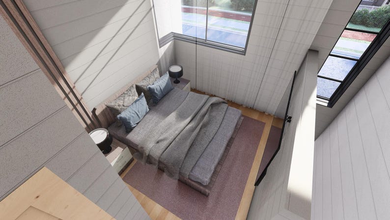 Tiny House Floorplan | 4x5 Meters House Plan | 1 Bedroom Small House ...