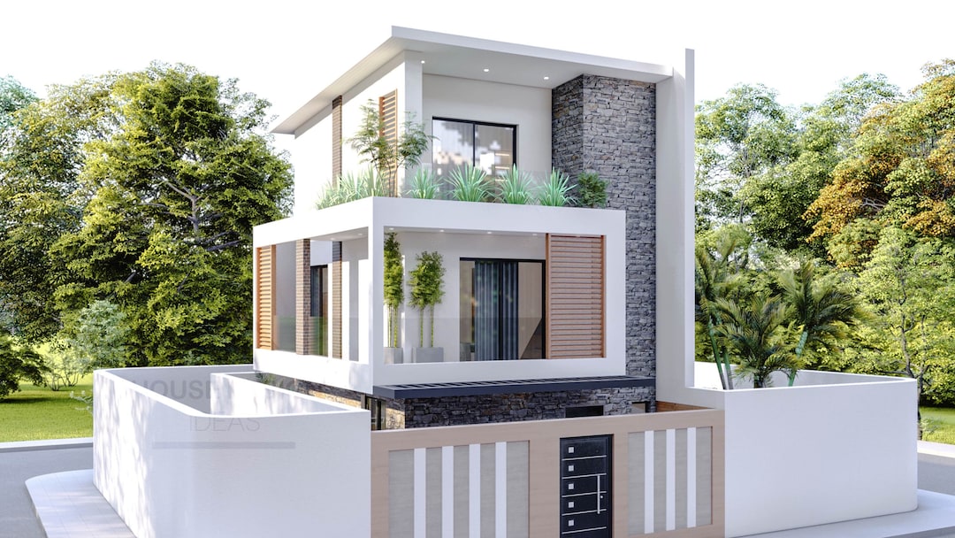 House Floorplan | 6x7 Meters House Plan | 3 Bedroom Small House Plan ...