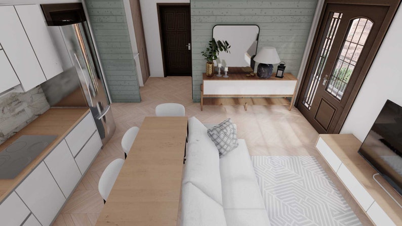 Small House Floorplan | 5x10 Meters House Plan | 1 Bedroom House Plan ...